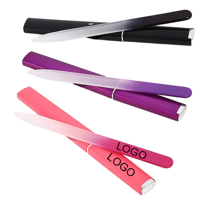 Professional Nail Files Glass Nail File with case Personalized Nail ...