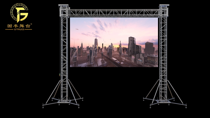 Aluminum Telescopic Lift Tower Truss System Lighting and Display Truss ...