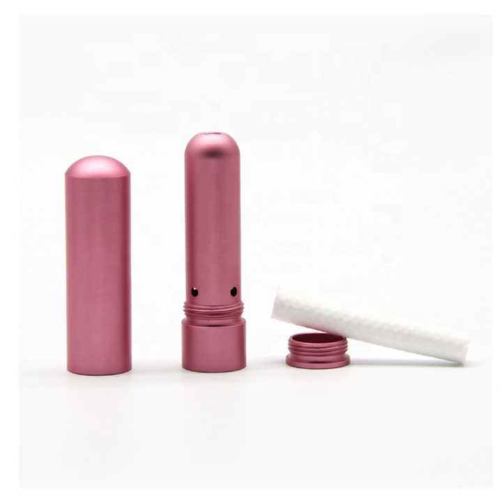 Stylish Aluminum Packaging Nasal Inhaler Essential Oil Bottle