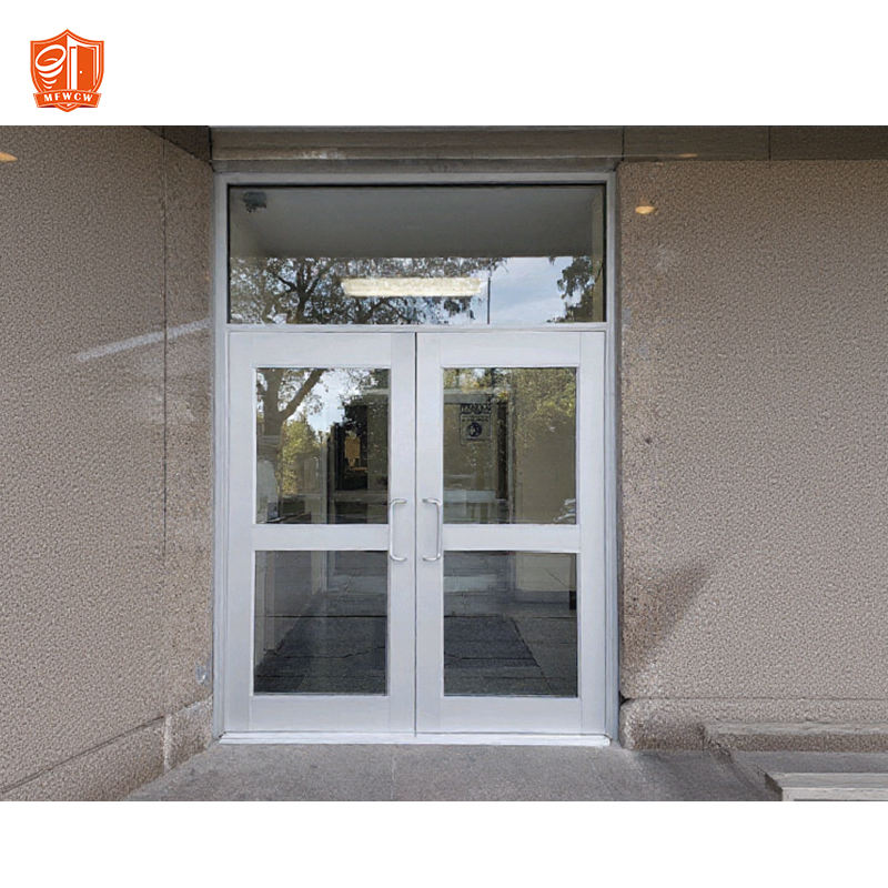 Fire Rated Aluminum Swing Door with Vision Panel and Panic bar| Alibaba.com