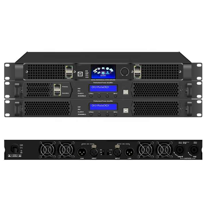 Professional Sound System Class D Power Amplifier Dsp 2 Channel Power ...