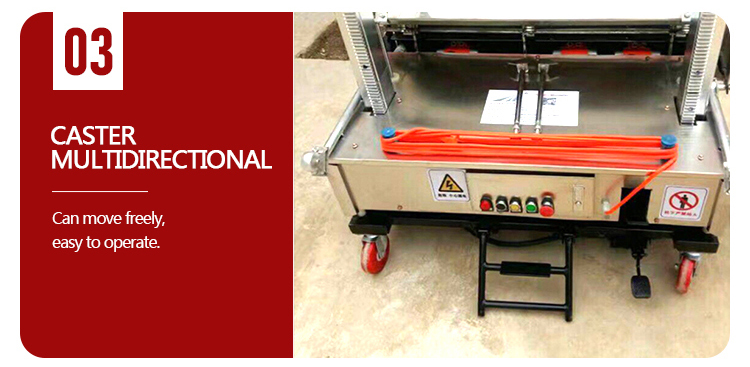 South African wall with automatic wall tool cement plaster rendering ...