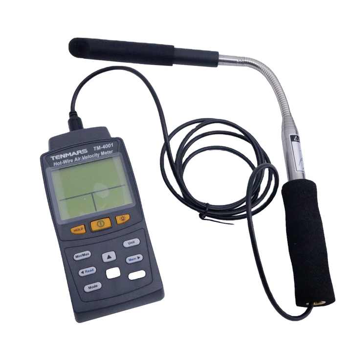 TENMARS TM-4001 Hot Wire Anemometer with Fast Response Telescoping ...