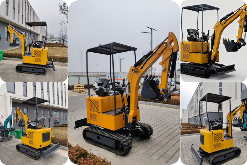 Household Small Excavator Retractable Undercarriage Offset Boom ...