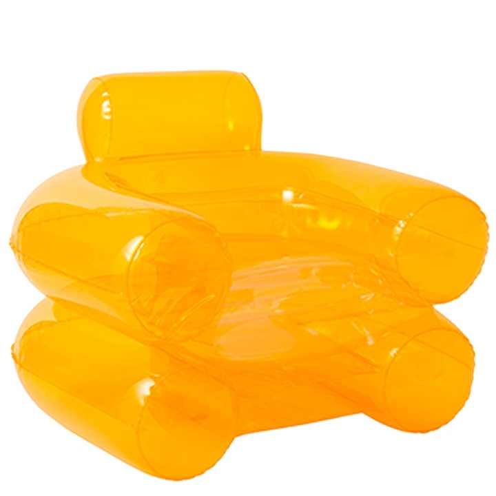 Heavy Duty Transparent Vinyl Inflatable Armchair Sofa