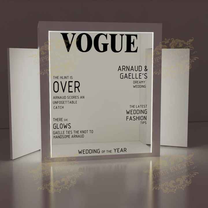 Vogue Magazine Box Photo Booth - Perfect for Wedding Events
