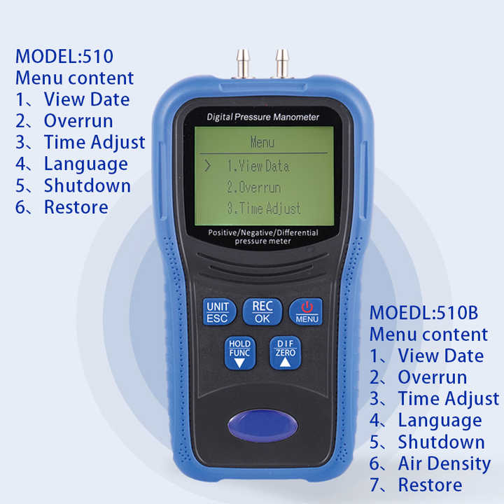200kpa to Pa - Precision Digital Differential Pressure Gauge