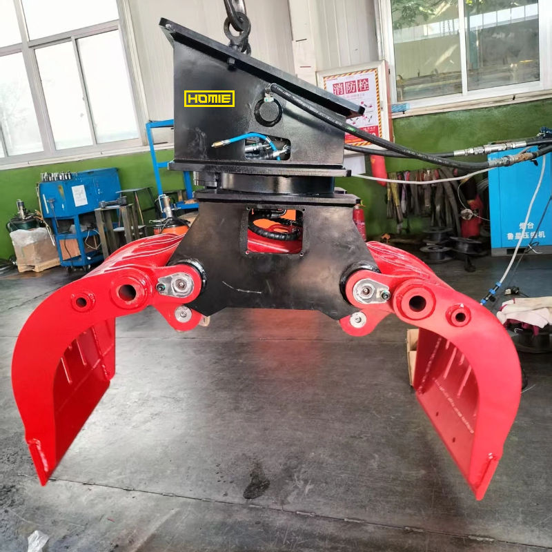 Excavator Hydraulic Selector Grab With CW10 Quick Coupler Scrap Wastes ...