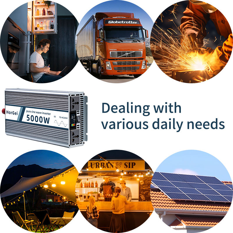 HORGEI WB-5000W High Frequency Peak 5000W Pure Sine Wave Power Inverter ...