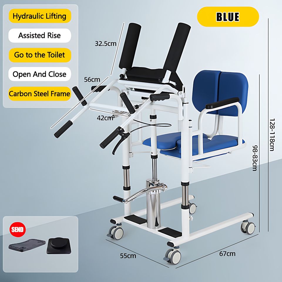 Mobile Artifact Bedside Shifter for Elderly Care Toilets