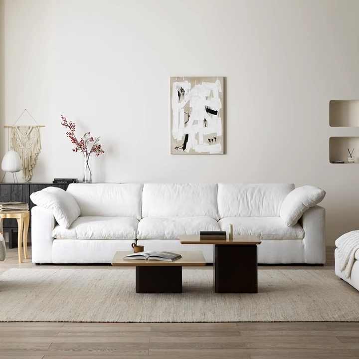 Modern Cloud Couch - Comfortable Feather Filling Sofa