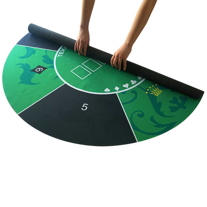 Hot Sell Professional 120mm Diameter Round Rubber Poker Table Mat Table ...