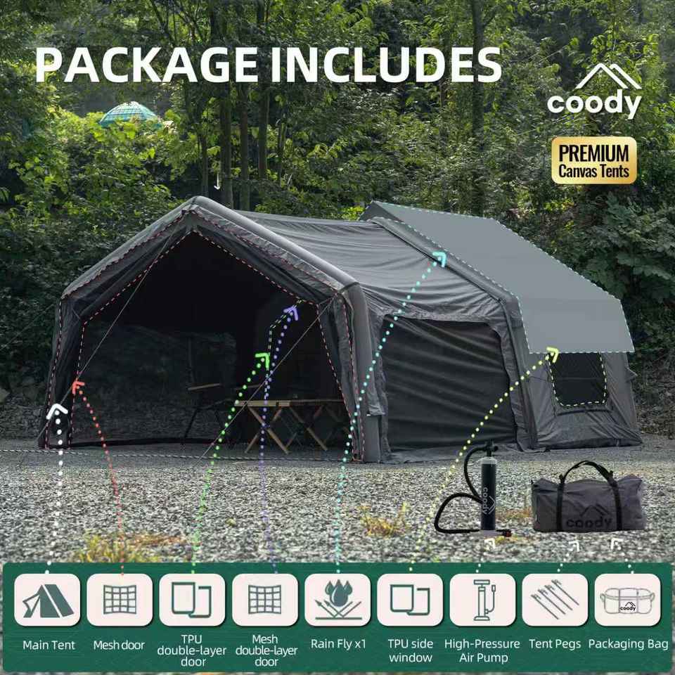 Coody 10.0+Inflatable Foyer Air Tent-Gray Wholesale Large Outdoor Party ...