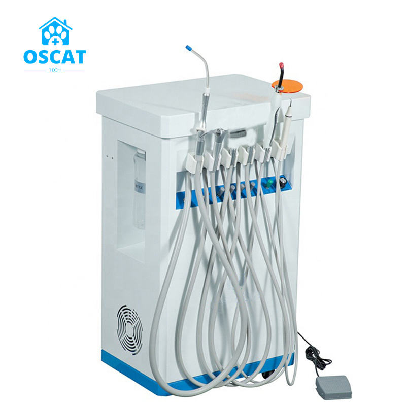 OSCAT Veterinary Equipment Portable Dental Unit Mobile High Low Speed ...