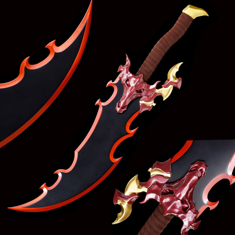 High Quality Sword From Caricature Solo Leveling Demon King Baran for ...