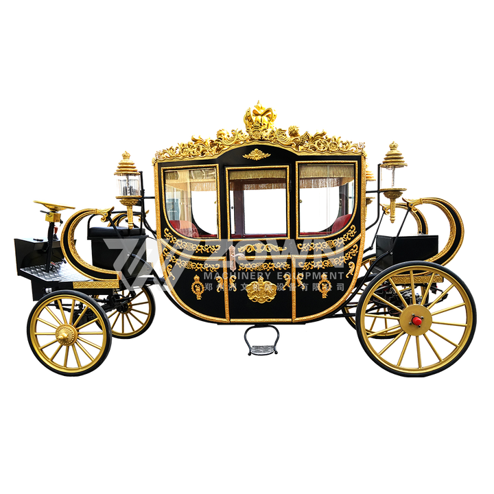 Sightseeing Electric Royal Horse Carriage 4 Wheel Manufacturer