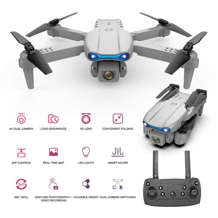 Mini Drone with Camera - 4K Video, FPV RC Quadcopter