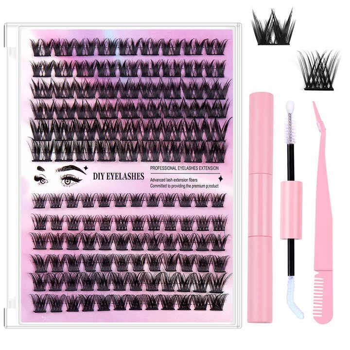 Grafting Cluster Segment Long DIY Lash Kit - Natural Eyelashes
