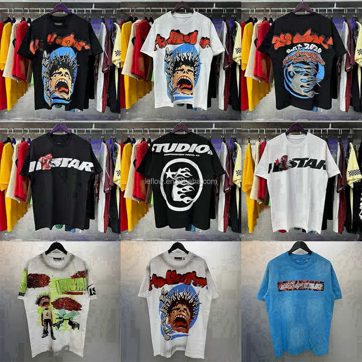 Helllstar 1:1 Shorts and T-Shirt Set - Original Vintage Cotton