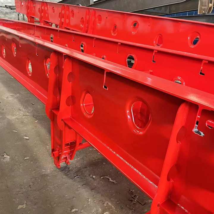 OEM Supply 20ft 40ft SKD CKD Skeleton Flatbed Container Truck Trailer ...