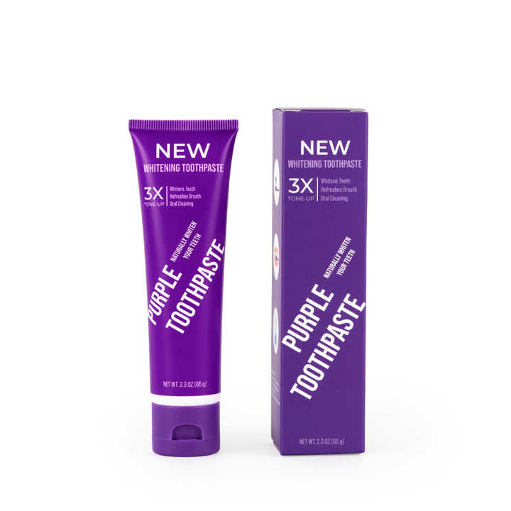 Wholesale 65g Teeth Whitening Toothpaste Purple Color Correct ...