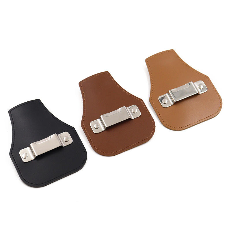 Wholesale PU Leather Tape Measure Case Belt Bag Metal Leather Tape ...