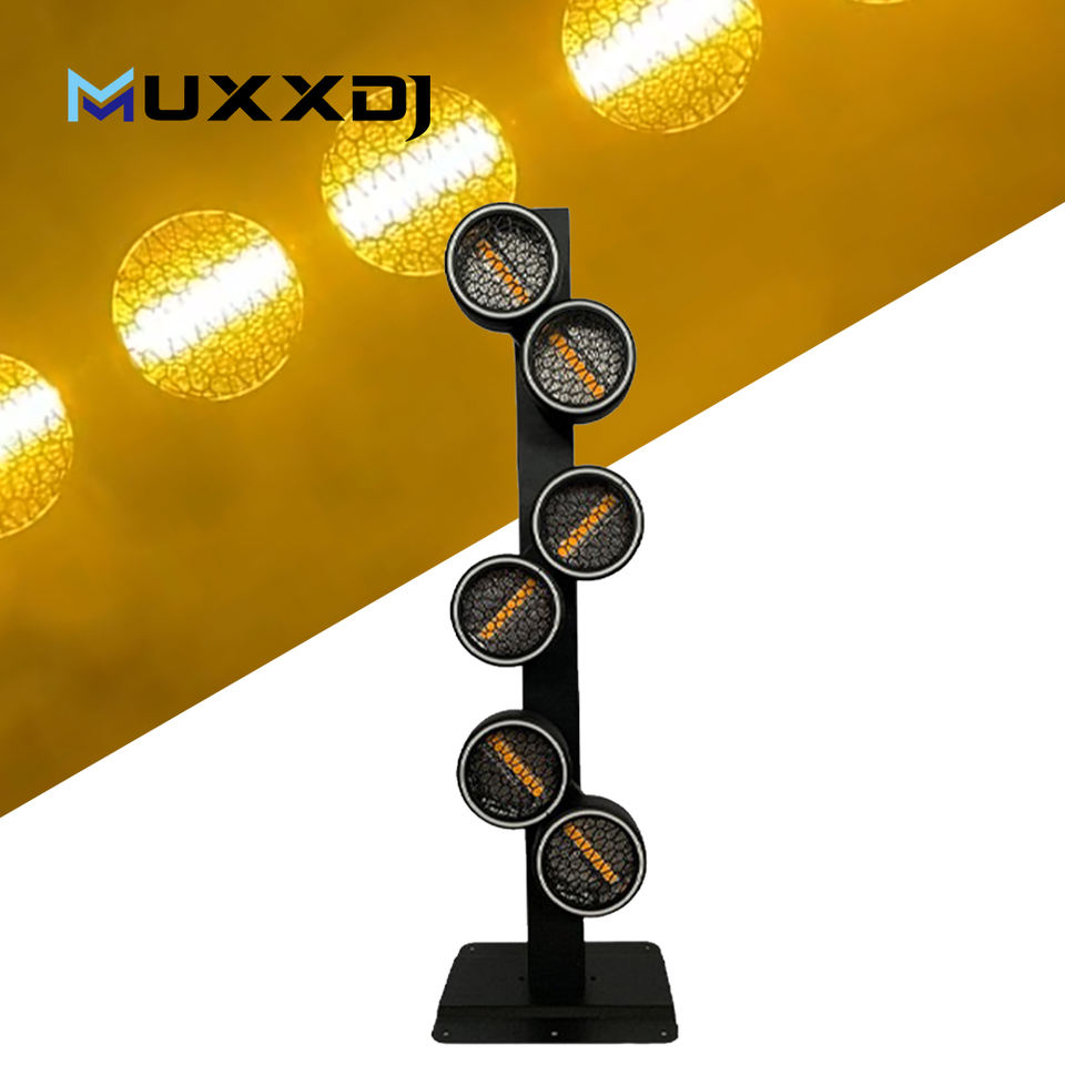 6*60W LED RGB Pixel Retro Light Rotating Background Flash Stage ...