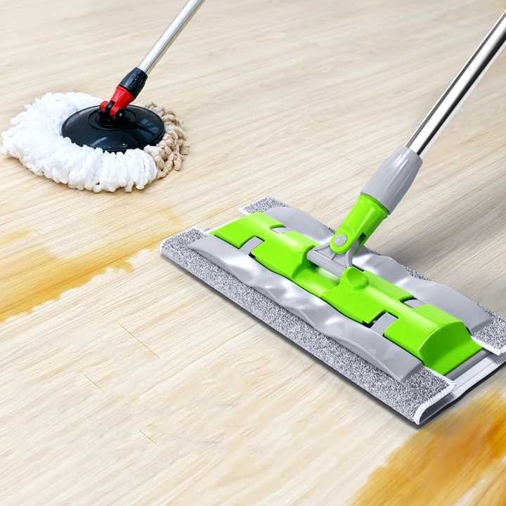 Extra-Wide Clip-on Towel Mop with Reinforced Steel Pole Hands-Free ...