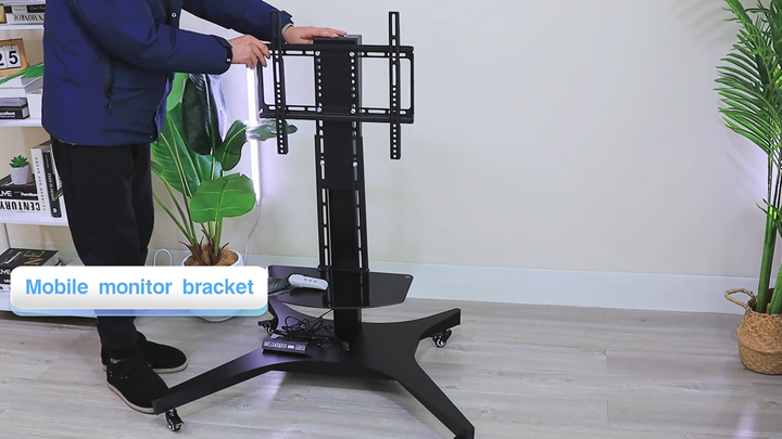 Modern Furniture Movable LCD Mobile TV Stand Designs Mount Mobile Metal ...