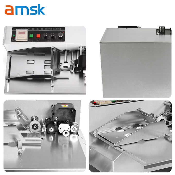 MY-380F Widen Commercial Continuous Solid Ink Roller Coder for Label Sticker Tag Date Printing ...