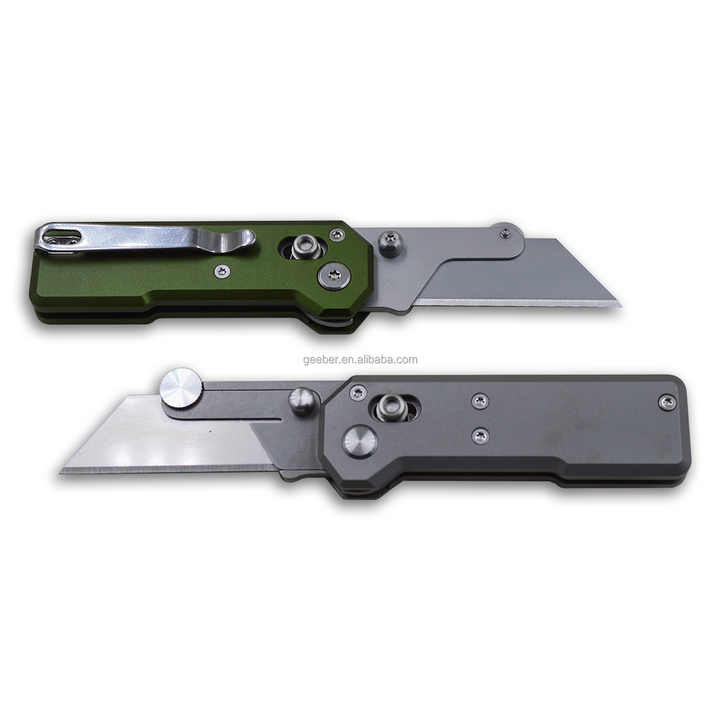 EDC Custom Metal Utility Box Cutter Mini Knife Pocket Knife for Box ...