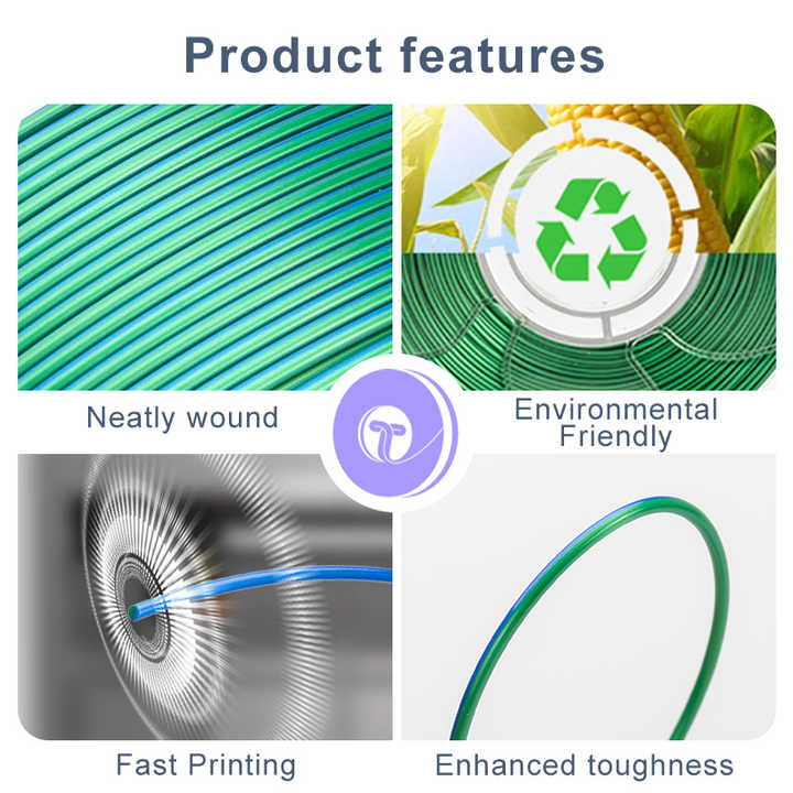 Silk Dual & Tri Color PLA Filament - High Performance 3D Printing