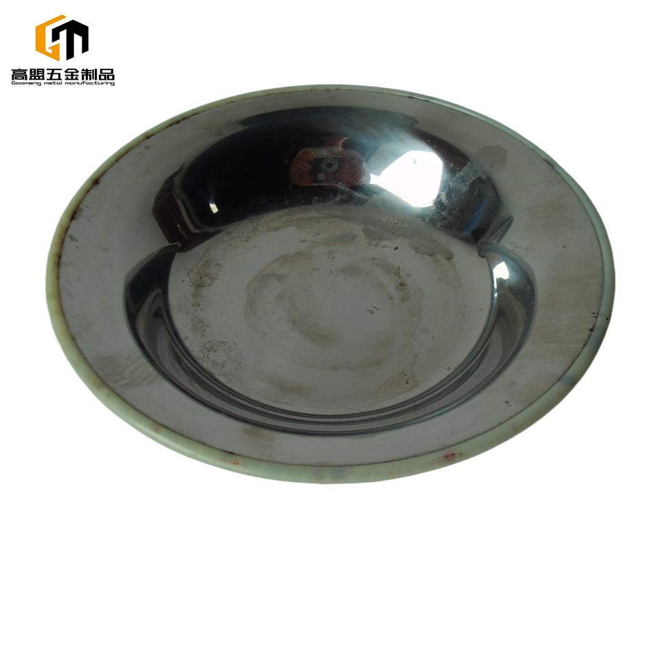 Food-Grade Stainless Steel Dinner Plate - Smooth Finish with Stainless ...