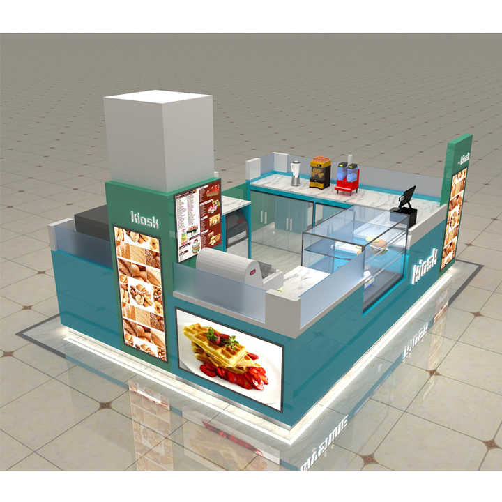 Sandwich Waffle Pizza Shop Counter - Fast Food Design