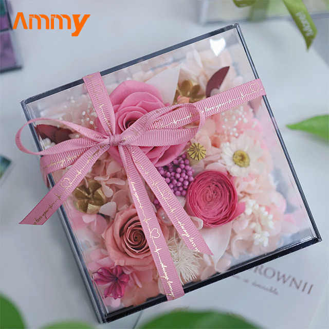 AM-PFE100 Acrylic Flower Box Ammy Mother's Day and Valentine's Day ...