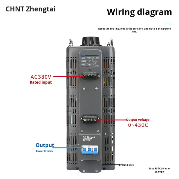 380V High-Power Three-Phase Adjustable Voltage Regulator SVC 10kva ...