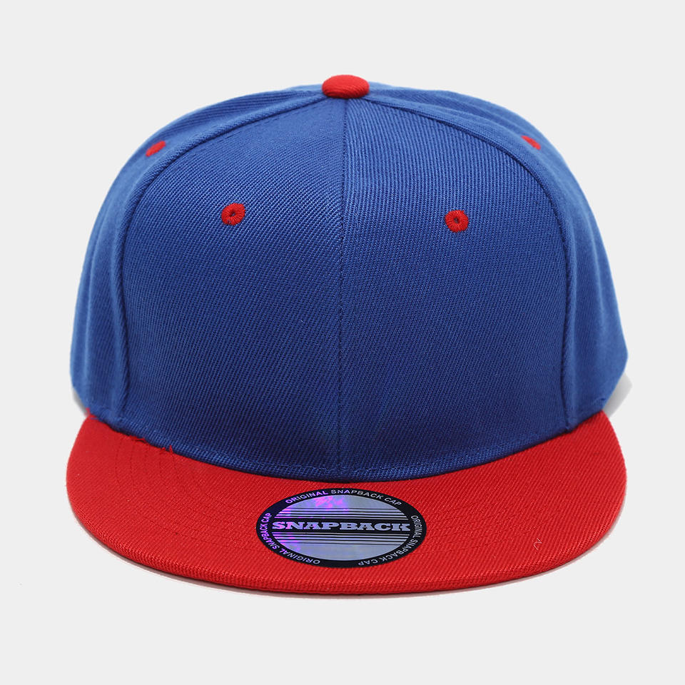 Wholesale Custom Logo Two Tone Color SnapBack Cap in Stock Blank ...