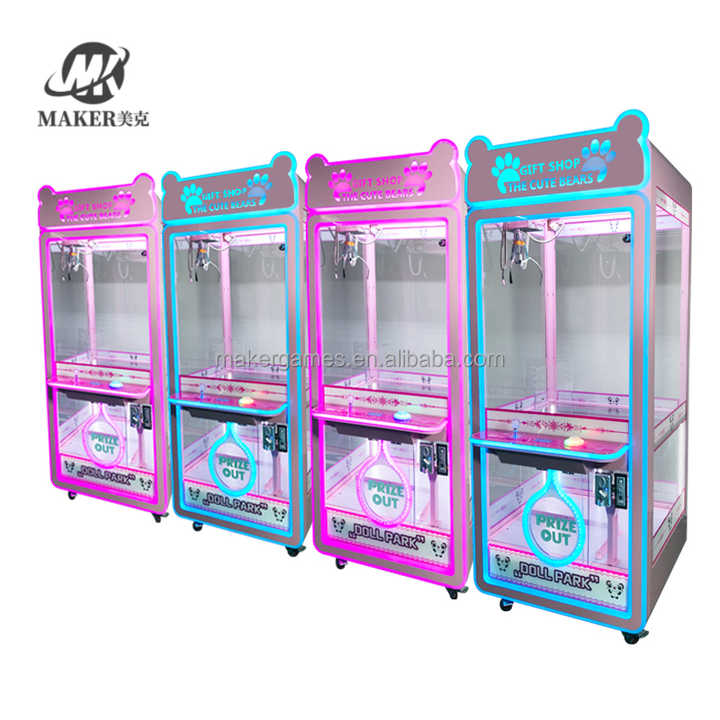 MAKER Hot Selling Commercial Plush Dolls Claw Machine Coin Operated Toy ...