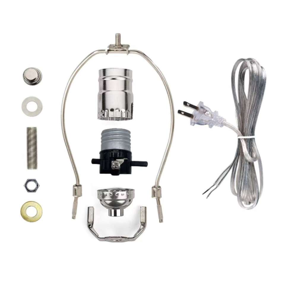 All-in-One Metal Lamp Wiring Kit for DIY Modern Lamp Design Repair Full ...