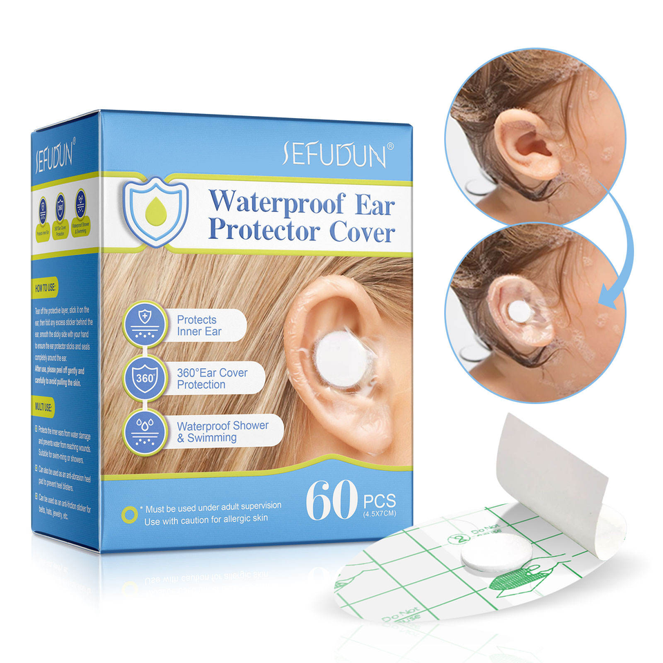 Disposable Waterproof 60pcs Baby Shower Ear Protector Stickers ...