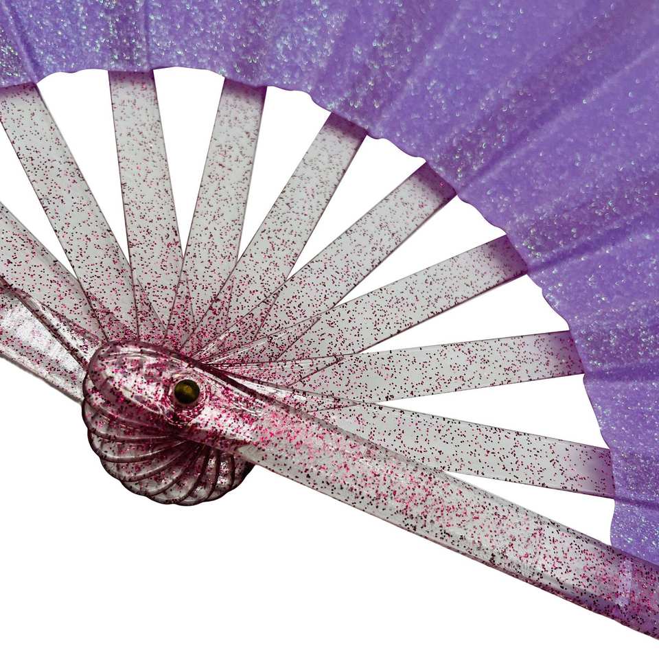 Large Custom Pattern Durable Plastic Folding Fans for Festivals Parties ...