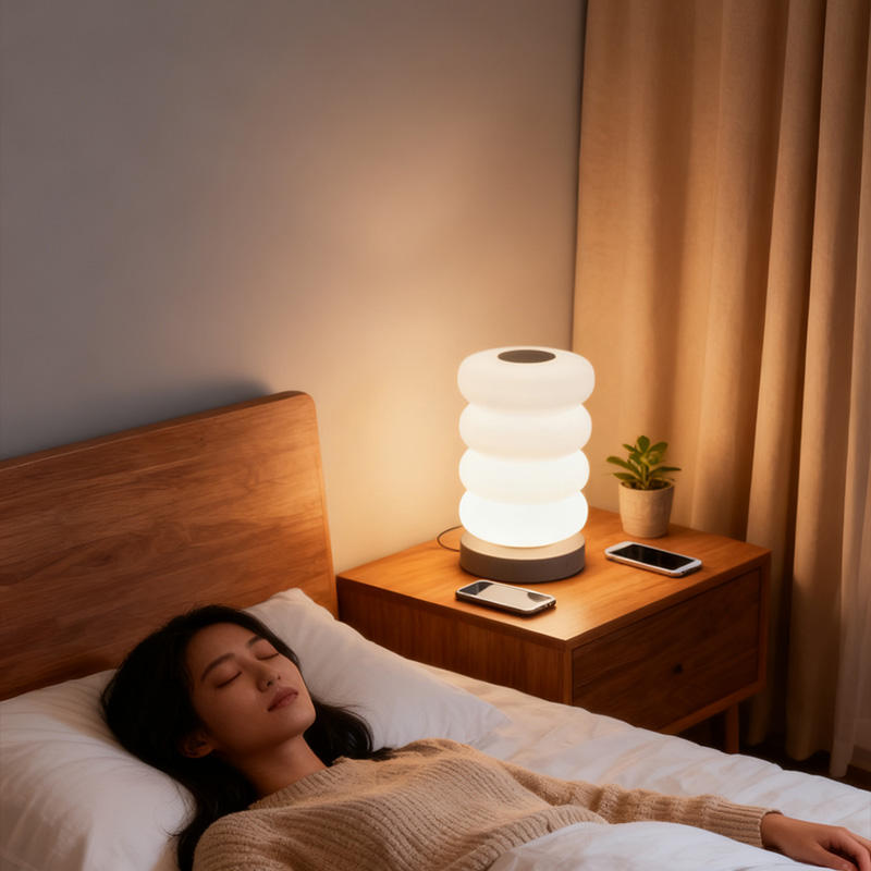Multi-layered Donut Switch Control Desk Lamp Asian Style Bedroom ...