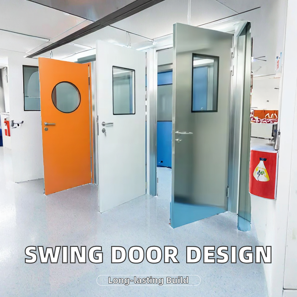Humanized Stainless Steel Swing Door Cleanroom Observation Window ...
