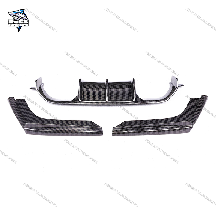V Style Dry Carbon Fiber Rear Bumper Diffuser for BMW F80 F82 F83 M3 M4 ...
