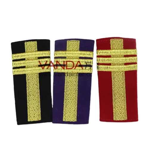 Vanda Uniform Insignia Shoulder Cords Ranks - Embroidered Epaulet