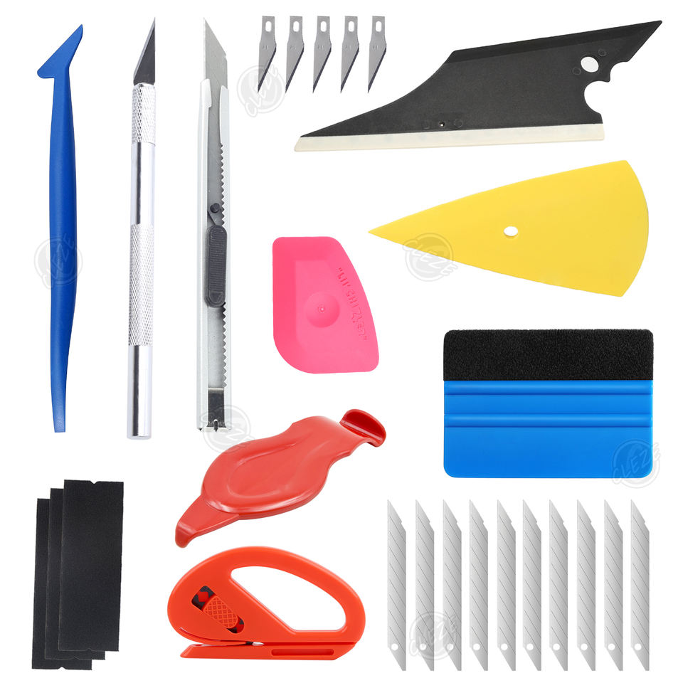 CLEZE High Quality Vinyl Tools Kit Car Wrapping Tools Car Wrap Tool Kit ...