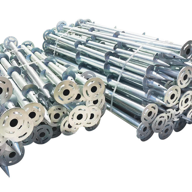 Hot-dip Galvanized Spiral Pile Drop-in Anchor for Solar Pre-Embedded ...