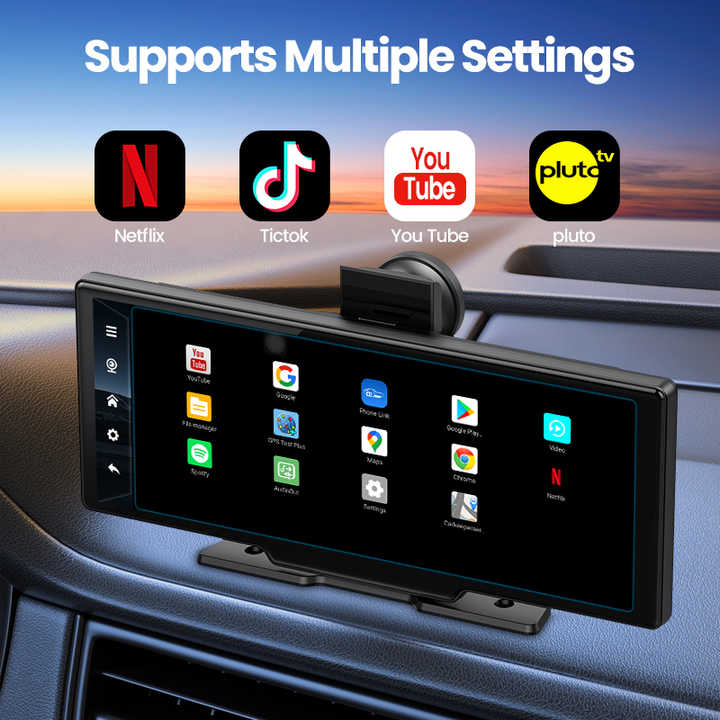 Maustor 10.26 Inch Android 13 Portable Wireless Carplay 4+64G 8 Core ...