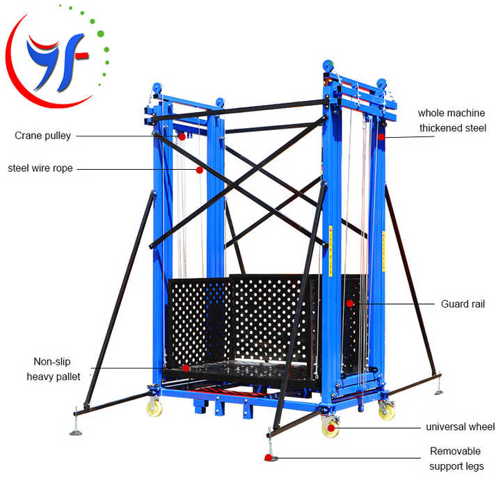 2-12 M Wireless Remote Control Folding Lifting Platform