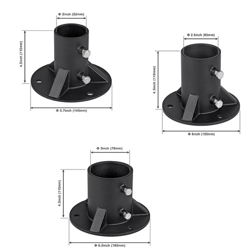 Low Price Fence Post Base Flange Heavy-Duty Durability | Alibaba.com